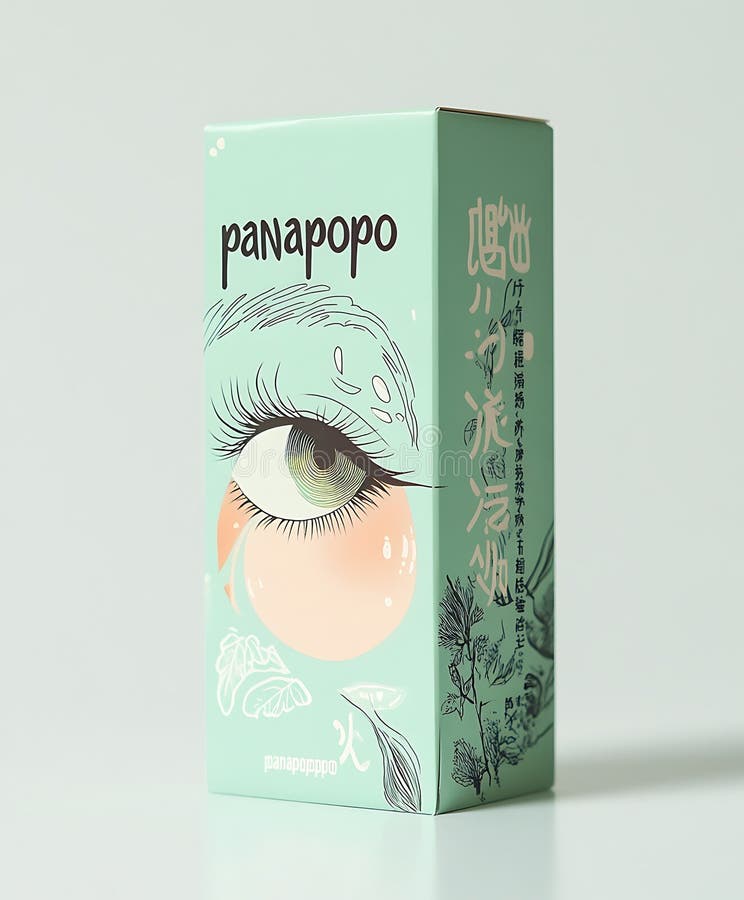 Panapopo Eye Cream Packaging Design Features Artistic Eye Stock ...