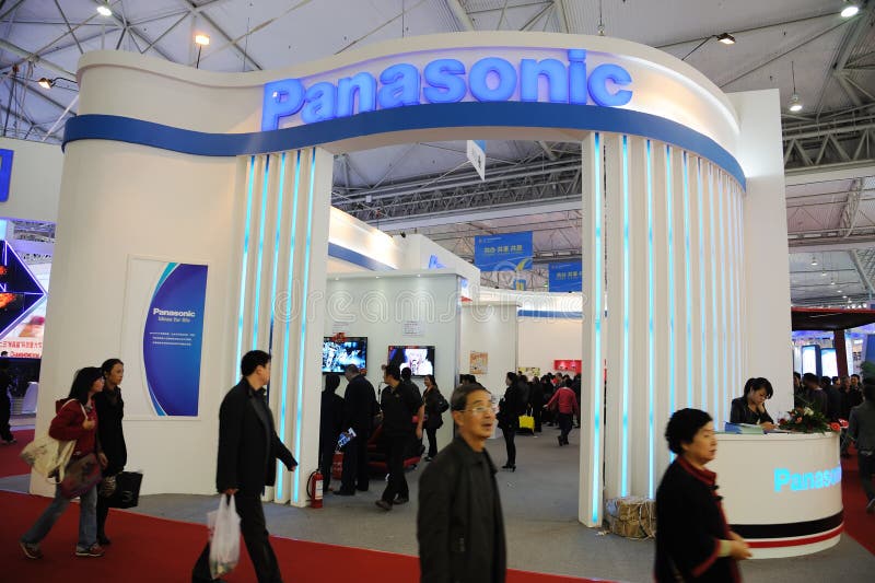 Panasonic booth logo editorial image. Image of digital - 21796655