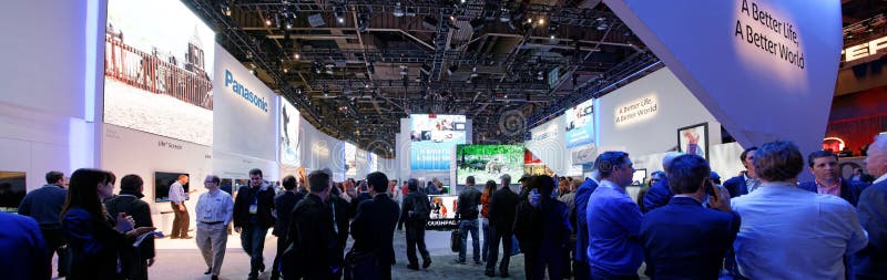 Panasonic Convention Booth at CES Editorial Stock Photo - Image of ...