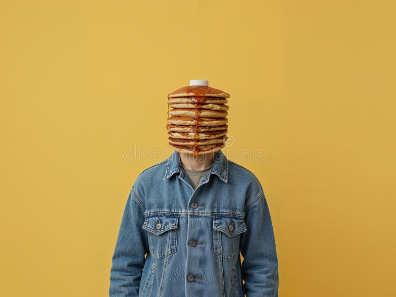 Pancake Head. a Surreal Portrait of Breakfast Obsession, Deliciously ...