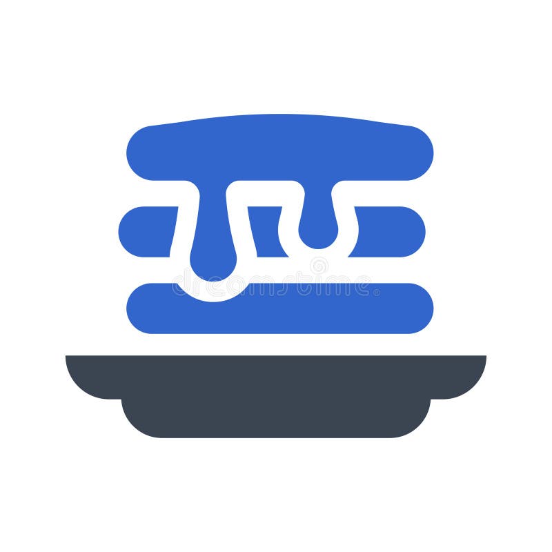 Pancake Icon stock vector. Illustration of tasty, cake - 345331106