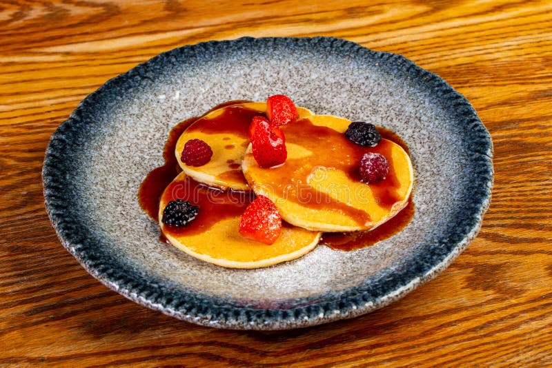Pancake with jam stock photo. Image of syrup, breakfast - 130021046