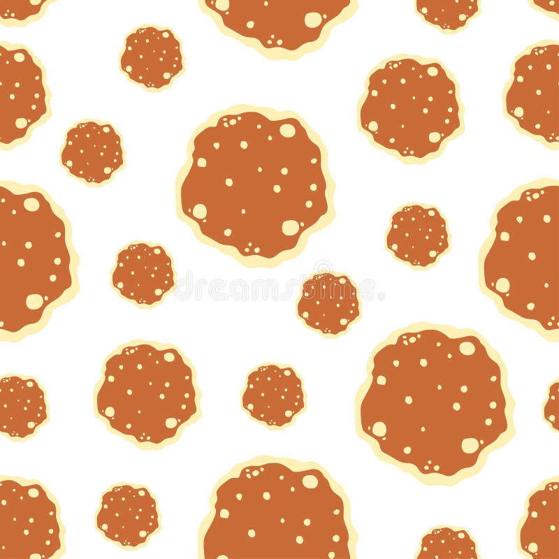 Pancake pattern seamless stock vector. Illustration of pancake - 239605383