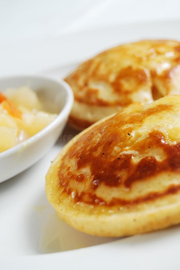 Pancake on a plate stock photo. Image of tasty, cake - 10213638