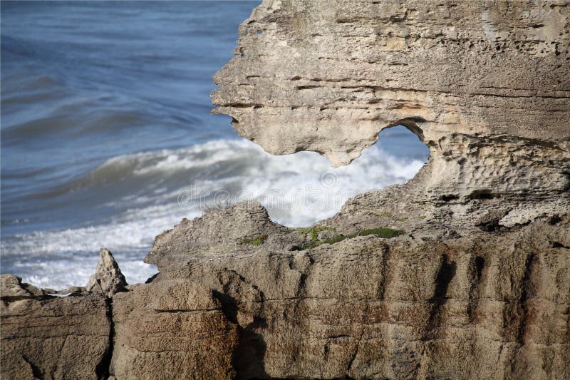 Pancake rocks stock photo. Image of national, zealand - 18098498