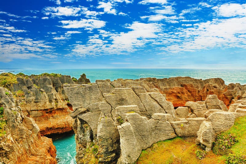 Pancake Rocks stock photo. Image of formation, punakaki - 23666108