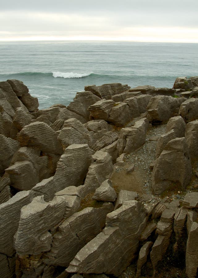 Pancake rocks stock photo. Image of rocks, cliff, coast - 33010030