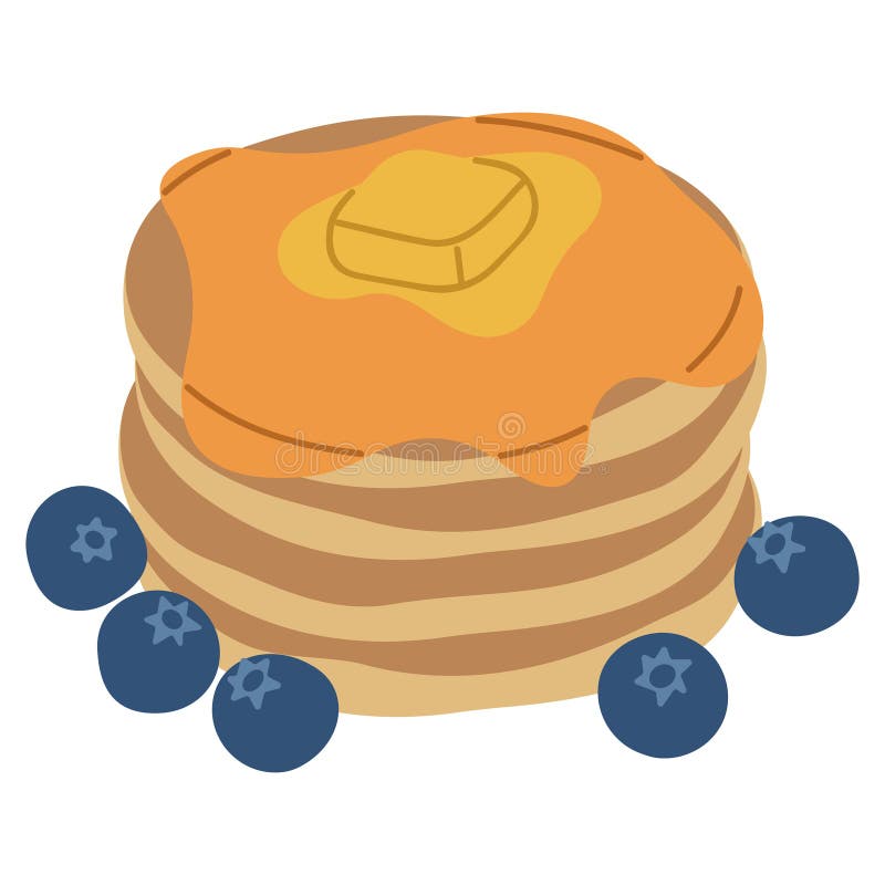 Single Pancake Stock Illustrations – 373 Single Pancake Stock ...