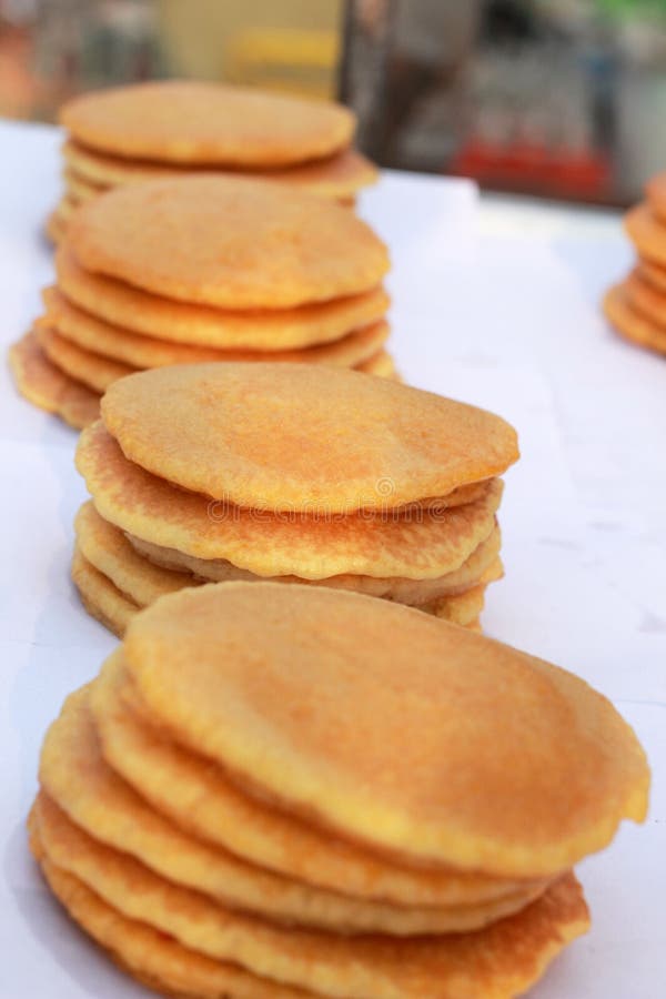 Pancake Snack in the Market Stock Photo - Image of brown, plate: 40108408
