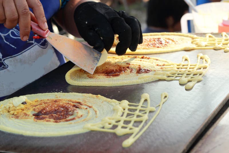 Pancake Snack in the Market Stock Photo - Image of brown, pancake: 40294804
