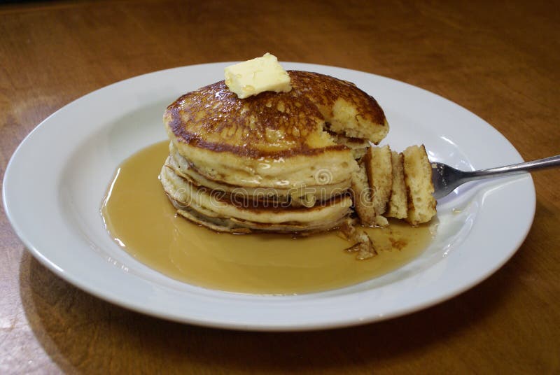 Pancake Stack 2 stock photo. Image of pancake, three - 73396614