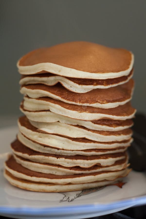 Pancake stack stock image. Image of brown, yellow, dish - 85675737