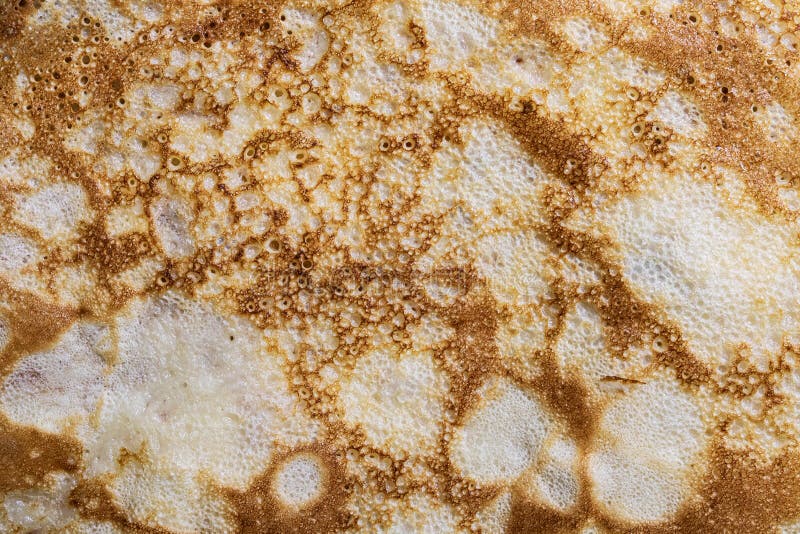 Pancake Surface Texture and Pattern. Close-up of Thin Hot Pancakes in a ...