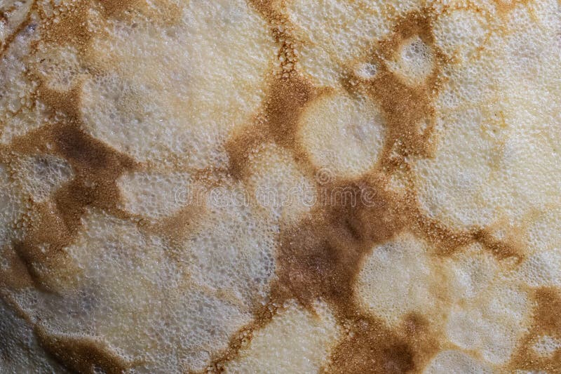 Pancake Surface Texture and Pattern. Close-up of Thin Hot Pancakes in a ...