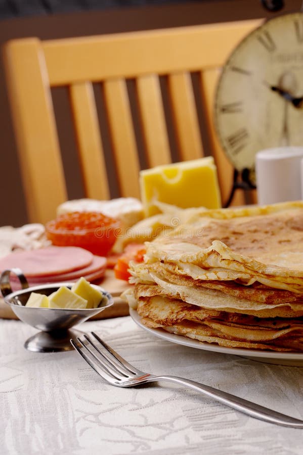 Pancakes stock photo. Image of fried, served, pancake - 27370040