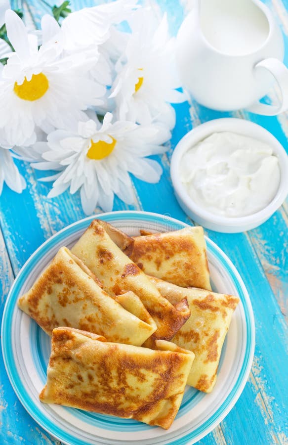 Pancakes stock photo. Image of dark, crape, flour, delicious - 38098308