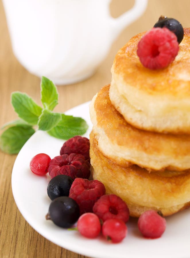 Pancakes with berries stock photo. Image of pancakes - 21121620