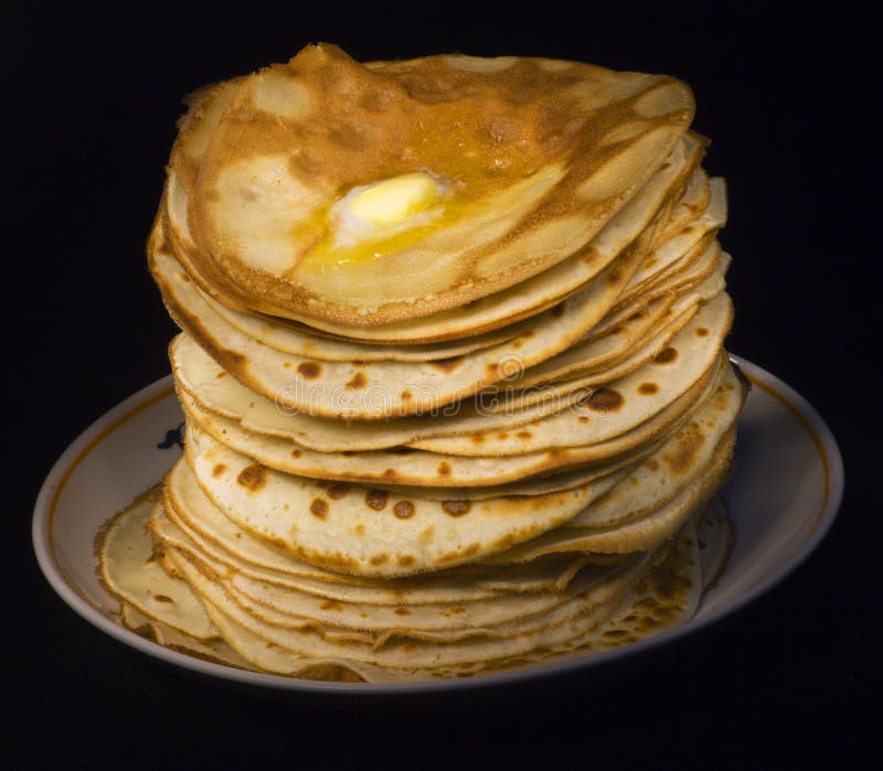 Pancakes. Butter stock image. Image of margarine, stack - 4353211