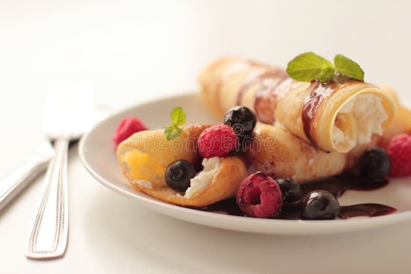 Pancakes stock image. Image of berries, closeup, carbohydrates - 15210385