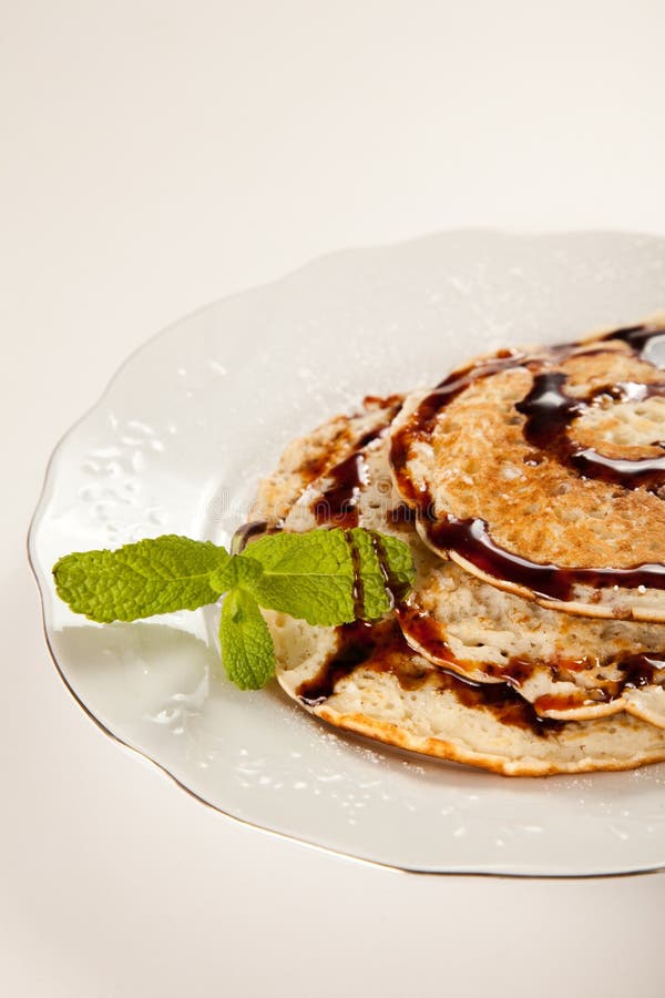 Pancakes Drizzled in Caramel Stock Image - Image of honey, cakes: 13212393