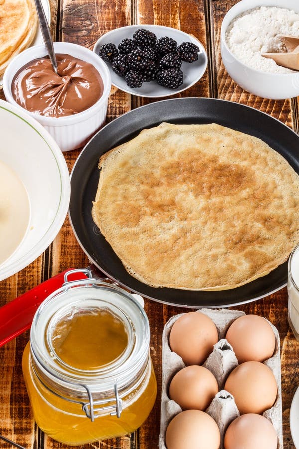 Pancakes stock photo. Image of chocolate, blackberry - 33349736