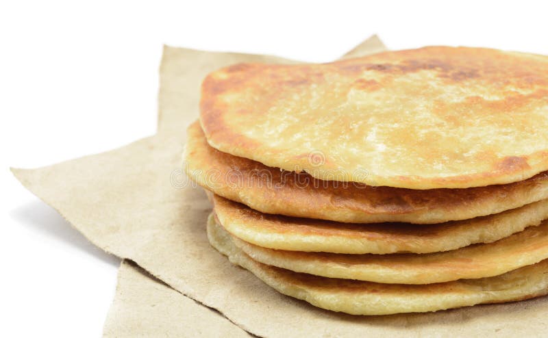 Pancakes at paper stock photo. Image of white, paper - 67357968