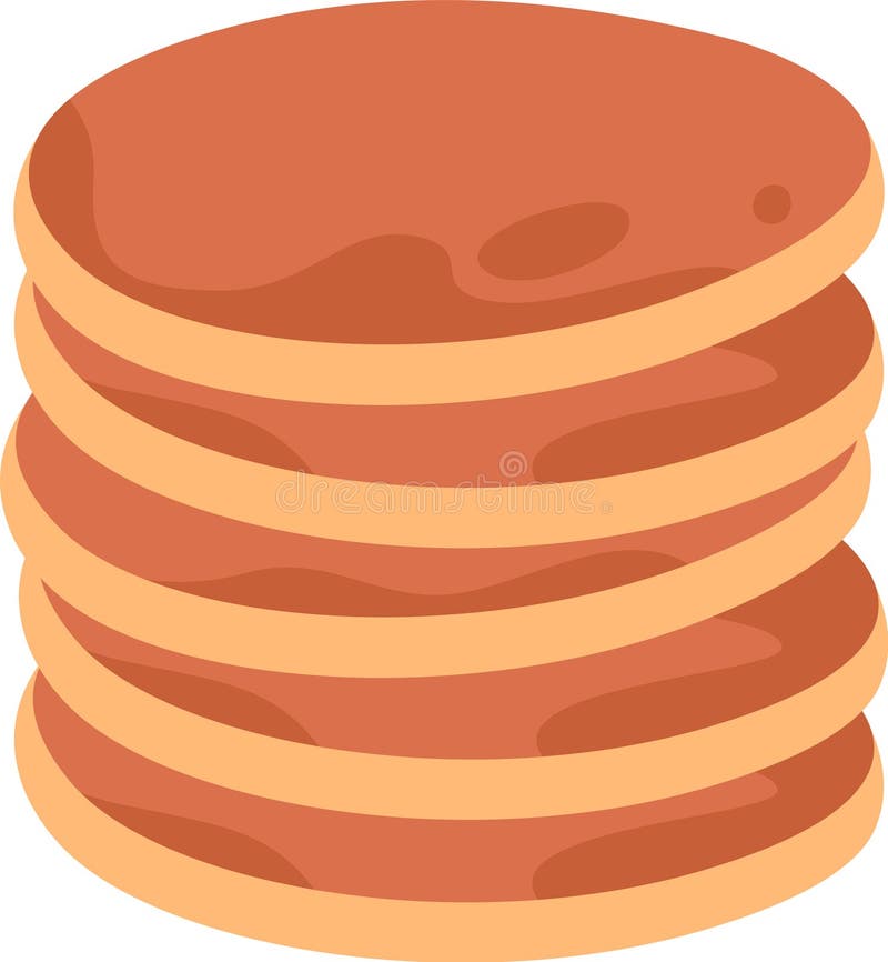 Pancakes Stack Icon stock vector. Illustration of morning - 297875643