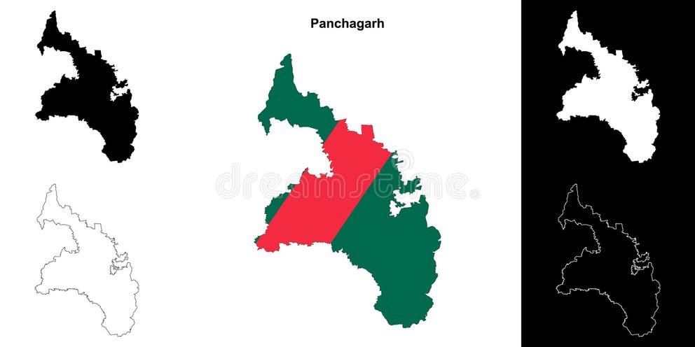 Panchagarh District Outline Map Stock Illustrations – 2 Panchagarh ...