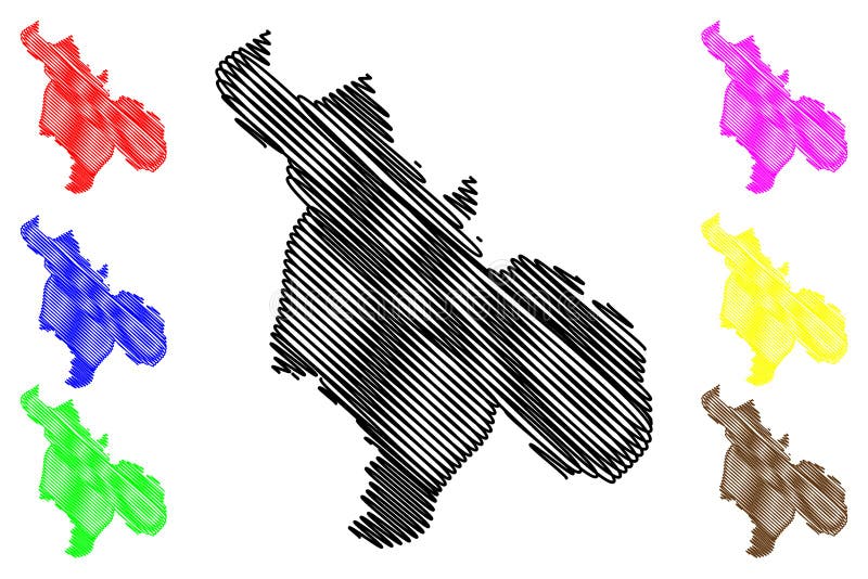 Panchkula District Haryana State, Republic of India Map Vector ...