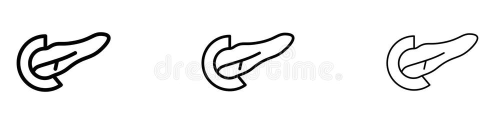Pancreas icon vector stock vector. Illustration of flat - 348390934