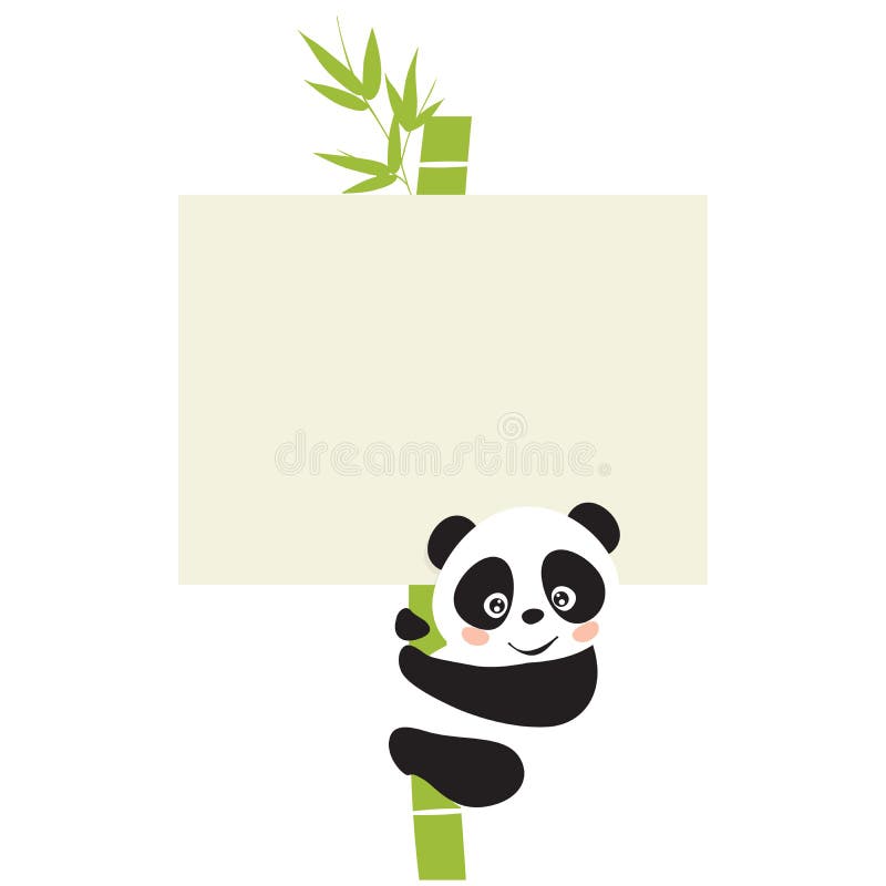 Panda frame / border stock vector. Illustration of bear - 22690532