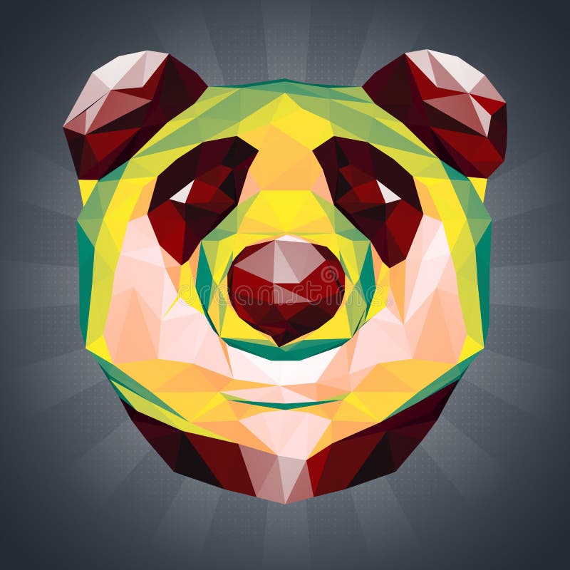 Panda Polygon Stock Illustrations – 242 Panda Polygon Stock ...