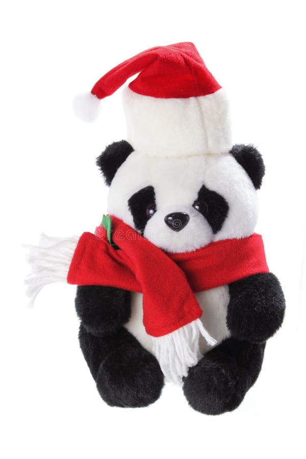 Panda Santa stock photo. Image of happy, christian, deer - 201376392