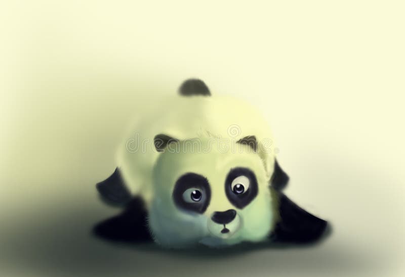 Panda stock image. Image of adobe, painting, panda, photoshop - 38436207