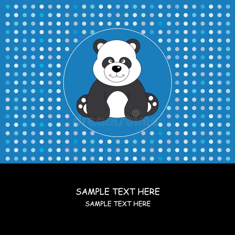 Panda bear stock vector. Illustration of gift, teddy - 20405915