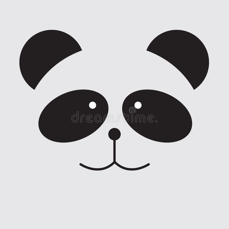 Panda Bear Animal Face Vector Stock Vector - Illustration of sign ...