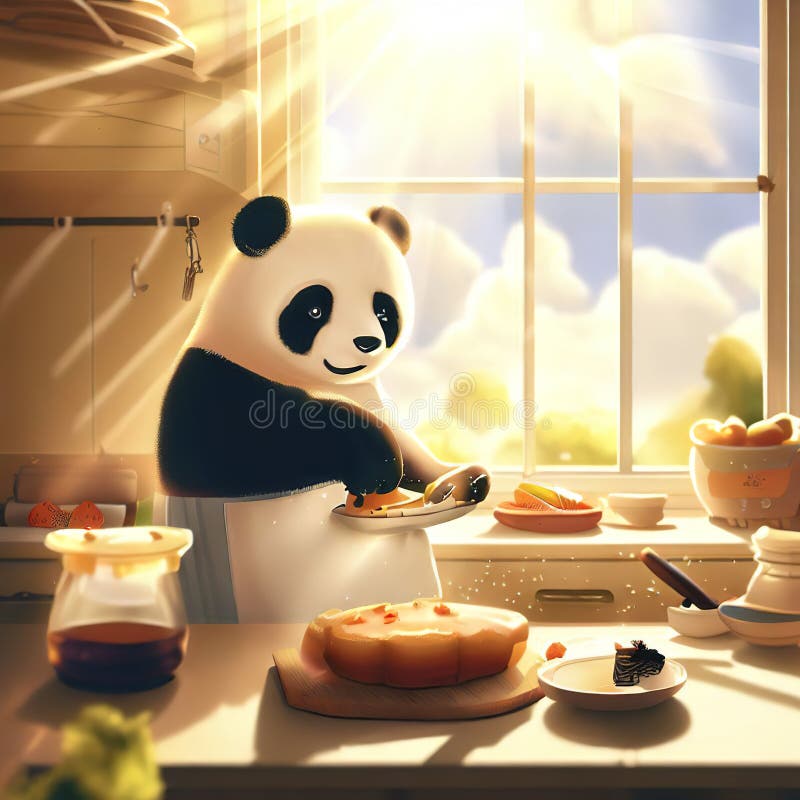 Panda Kitchen Stock Illustrations – 215 Panda Kitchen Stock ...