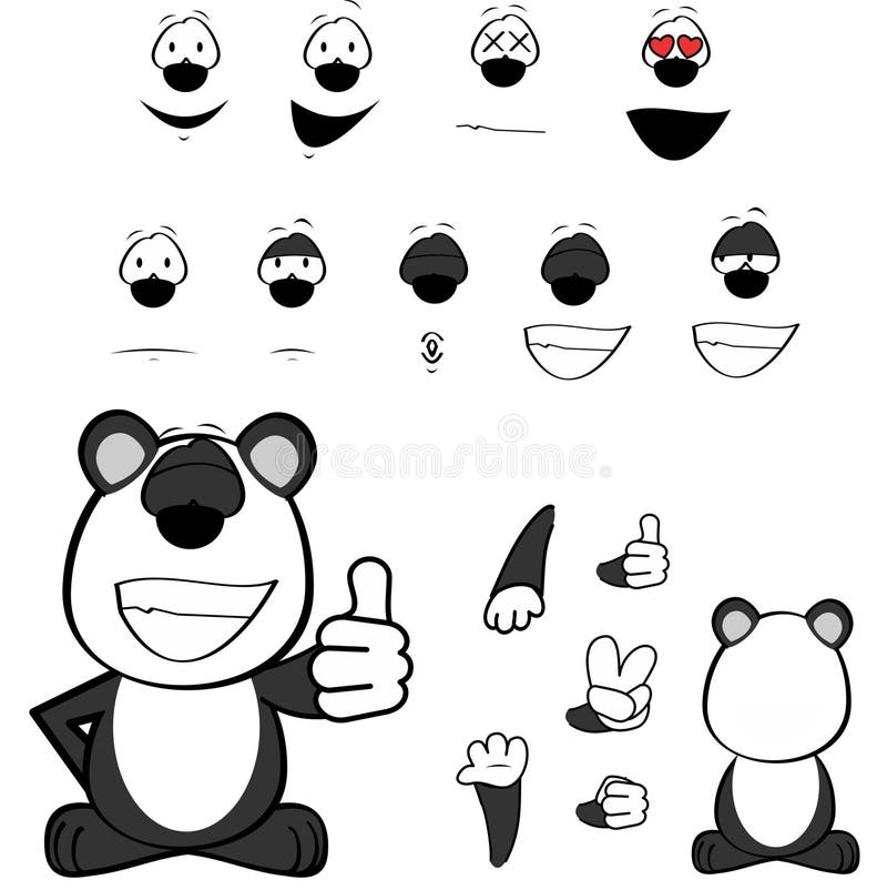 Panda Expressions Stock Illustrations – 419 Panda Expressions Stock ...