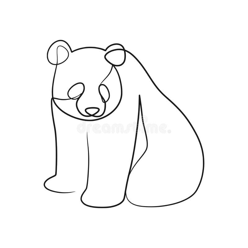 Bear Continuous Line Stock Illustrations – 638 Bear Continuous Line ...