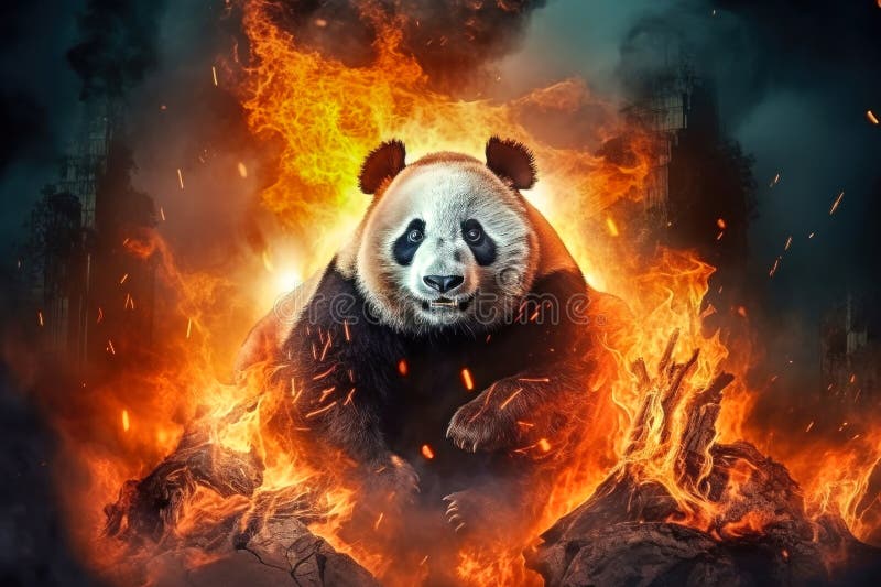 Panda Fire Stock Illustrations – 387 Panda Fire Stock Illustrations ...