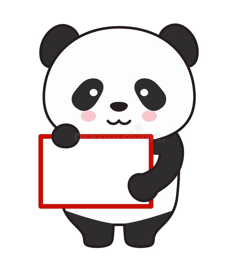 Panda Blank Sign Stock Illustrations – 354 Panda Blank Sign Stock ...