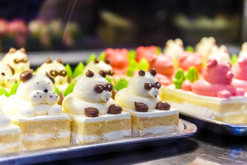 Panda Cakes at Chinese Restaurant Stock Photo - Image of china, london ...