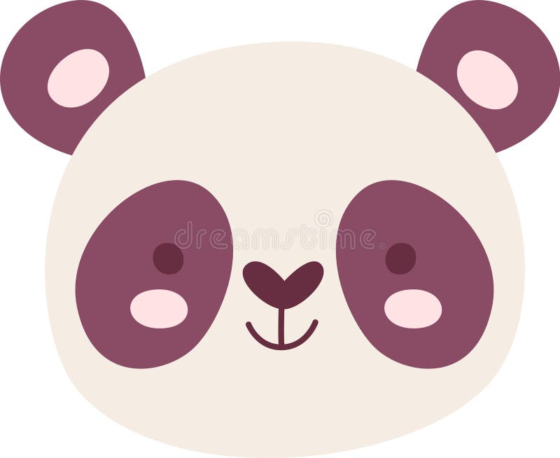 Panda Cartoon Face stock vector. Illustration of cartoon - 325575471