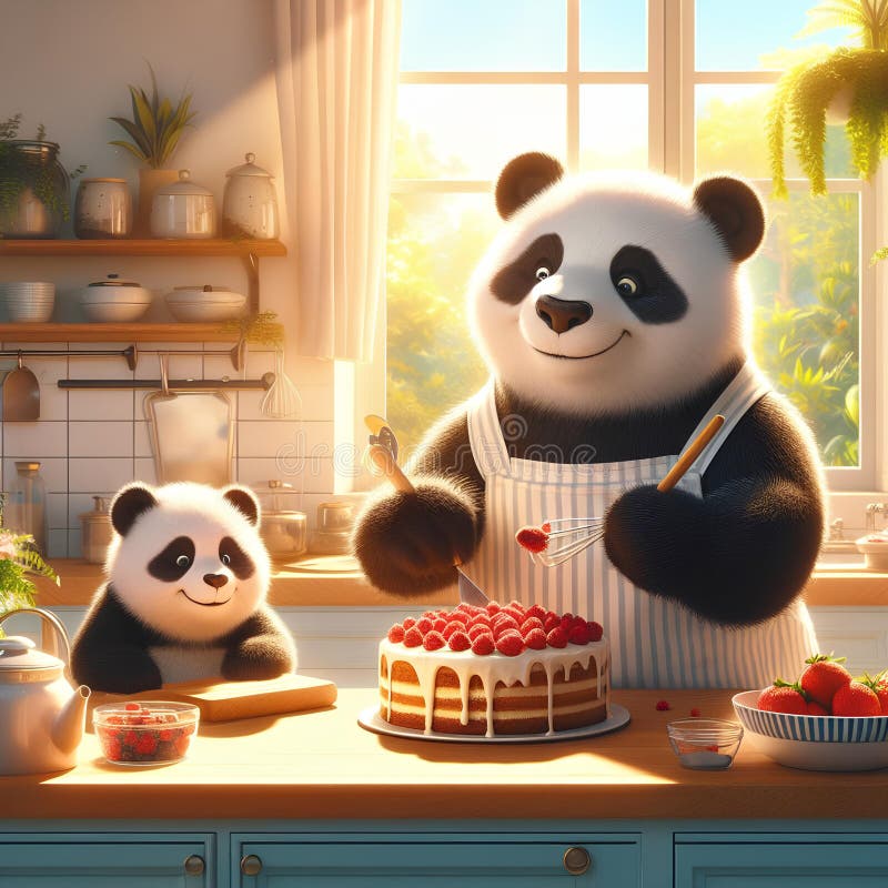 Panda Cooking Stock Illustrations – 384 Panda Cooking Stock ...