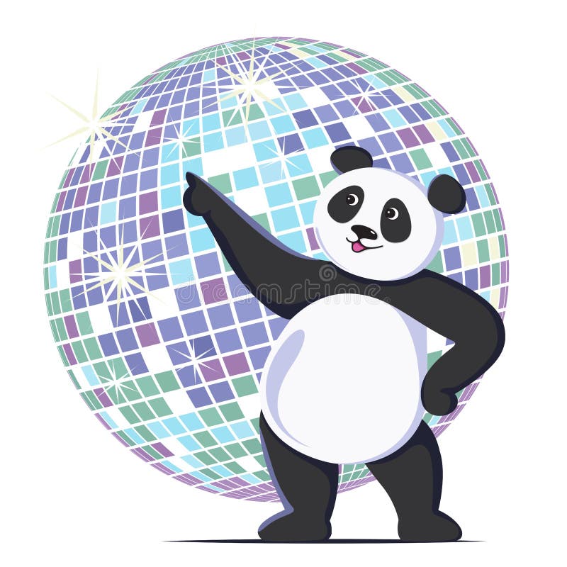 Panda Dancing stock vector. Illustration of china, animal - 14957266