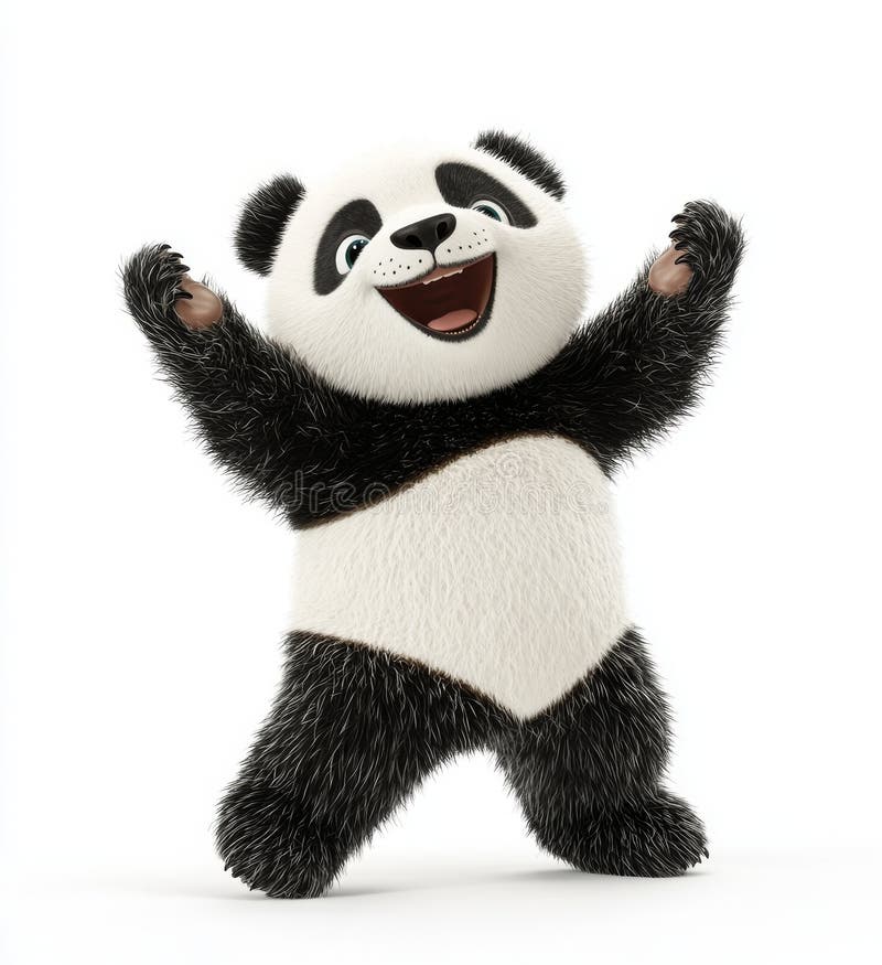 Panda Dancing on Transparent Background. Animation Made Using ...