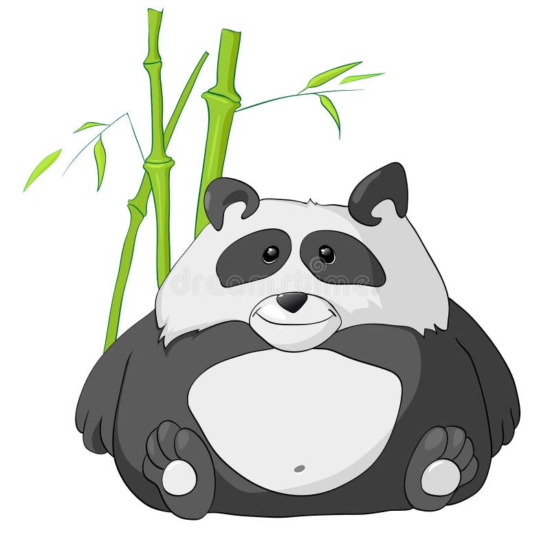 Panda Do Personagem De Banda Desenhada Ilustração do Vetor - Ilustração ...