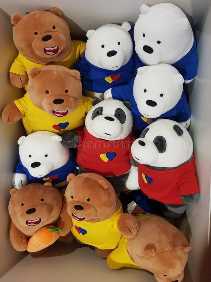 Panda Dolls in Many Colours. Stock Photo - Image of panda, dolls: 147795176