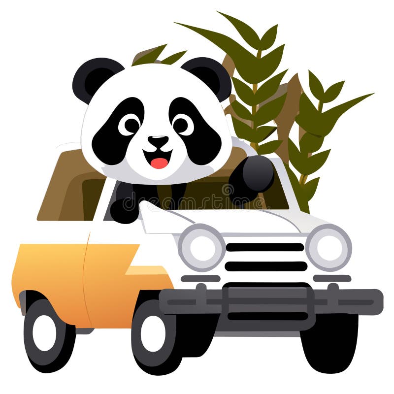 Panda Driving Car Stock Illustrations – 92 Panda Driving Car Stock ...