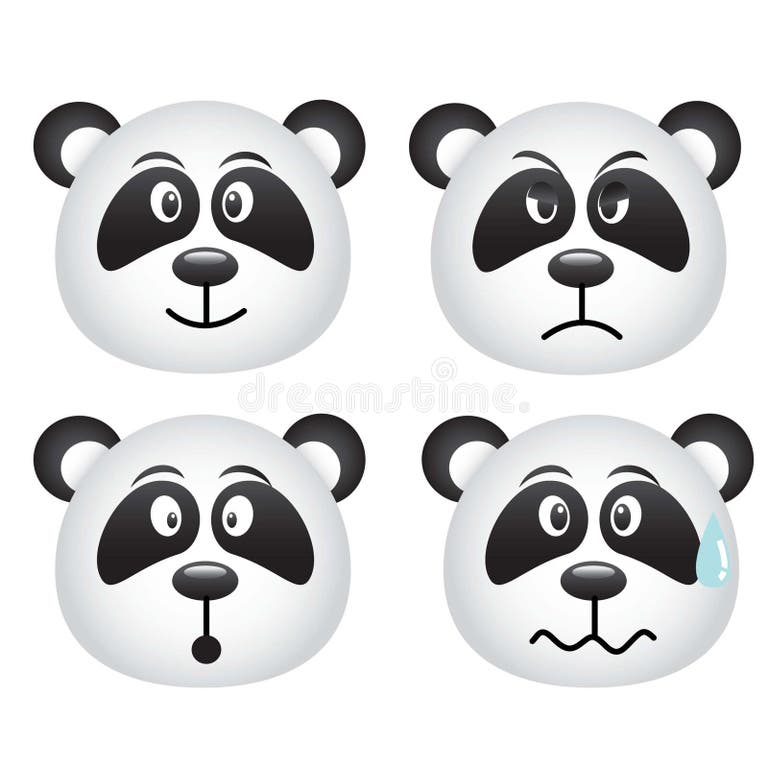 Panda Expressions Stock Illustrations – 1,011 Panda Expressions Stock ...